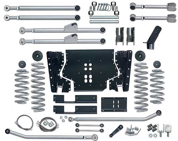 JDOffroad - 3,5" Lift Kit Long Arm Extreme Duty TJ