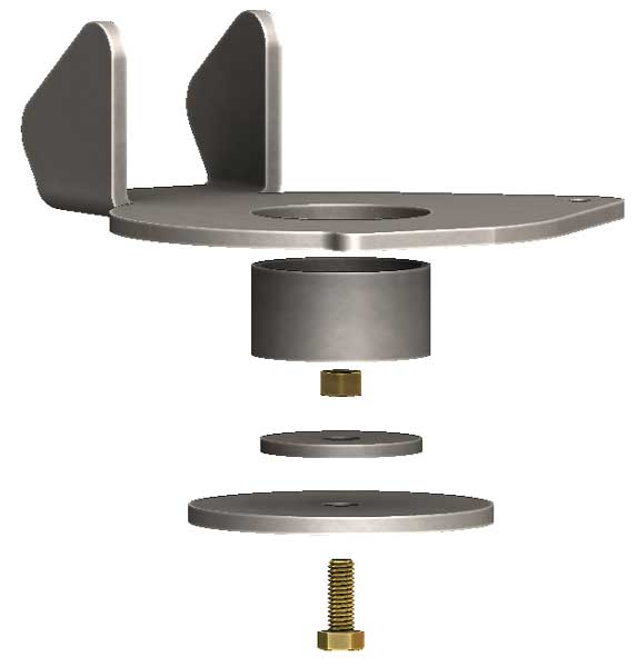 JDOffroad - Jeep TJ Rear Frame Coil Spring Brackets