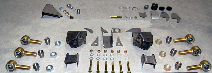 JDOffroad - Universal Front 3 Link Kit mit Johnny Joints
